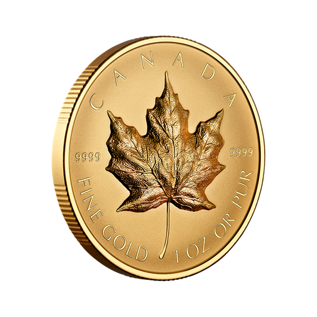 Złota moneta Kanadyjski Liść Klonowy 1 uncja 2022 Ultra High Relief - wysyłka 24 h!